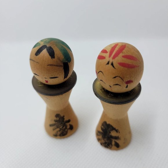 Accents | Traditional Mini Kokeshi Doll Japanese Doll Mini Kokeshis Set ...